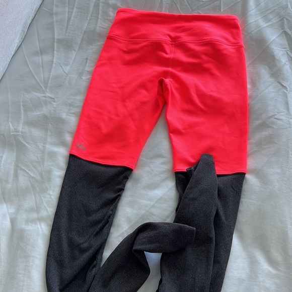 ALO Yoga | Pants & Jumpsuits | Alo Neon Coral And Grey Brandnew Without ...